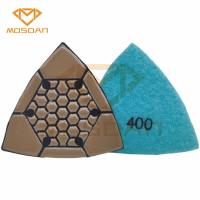 China 3 Inch Triangle Edge Dry Polishing Pads for Corner and Counter Top for sale