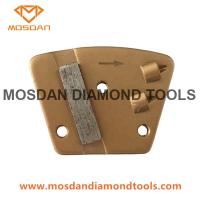China 2 Pcds Trapezoid Coating Removal with Support Diamond Bar for Floor Preparation for sale