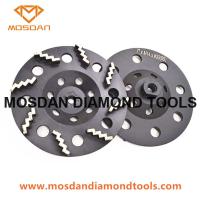 China 7 Inch Diamond Grinding Wheels Discs with 9 Zigzag Segments for Hand Grinders for sale