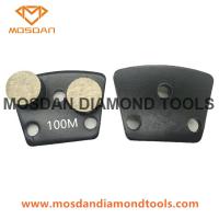 China Trapezoid Double Buttons Grinding Segments 9mm Holes for ASL Machines for sale