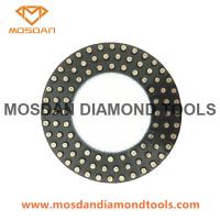 China 7 Inch Triple Rows Metal Dots Polishing Pads Rings for Concrete for sale