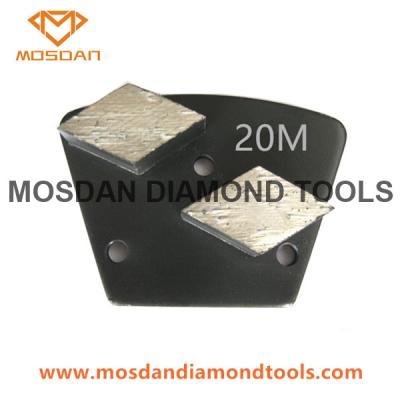 China Trapezoid Concrete Floor Shoes Grinding Rhombus Discs for sale