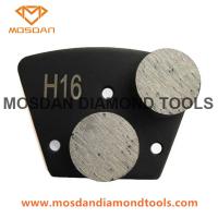 China Trapezoid Double Buttons Diamond Grinding Head with M6 Thread Holes for sale