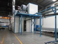 China Horizontal Fluorocarbon Coating System for Aluminum Profiles - 295m Chain, 200kg Capacity, 99.5% Powder Recovery for sale