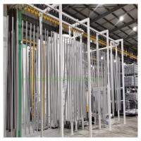 China Natural Gas Heating Vertical Powder Coating Line 110V 7m Aluminum Profile Surface Treatment for sale
