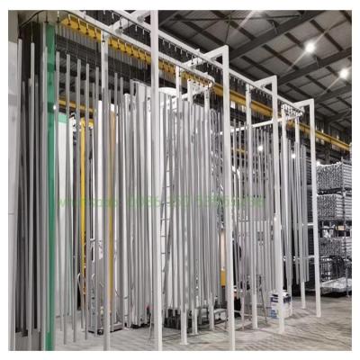 China Natural Gas Heating Vertical Powder Coating Line 110V 7m Aluminum Profile Surface Treatment for sale