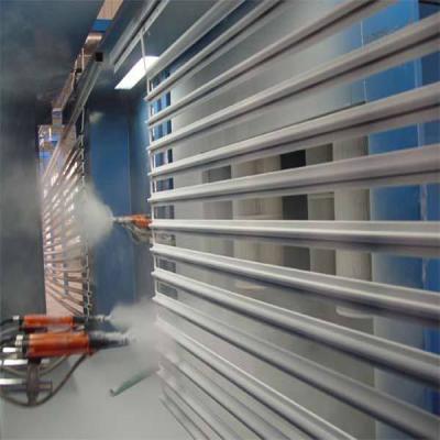 China PP Horizontal Powder Coating Line for Aluminum Profiles 3-6m Length with 98% Recovery Rate and CE Certification for sale