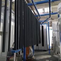 China Vertical Powder Coating Line 480V 60Hz for Aluminum Profiles PP Spray Booth 7000mm for sale