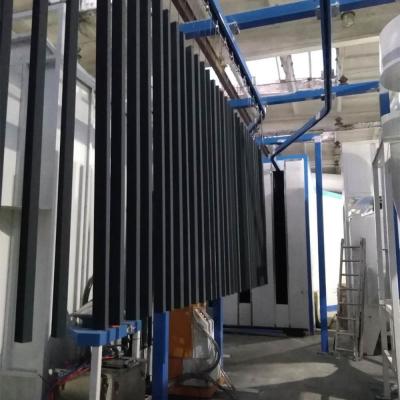 China Vertical Powder Coating Line 480V 60Hz for Aluminum Profiles PP Spray Booth 7000mm for sale