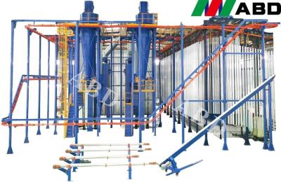 China Full Automatic Aluminum Profiles Vertical Powder Coating Line 1500T-2200T Capacity 260Kw Power for sale