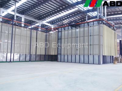 China CE Conveyorized Powder Coating Plant 1500-2200T Capacity with 260kW Power for Industrial Surface Treatment for sale