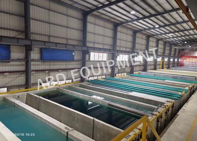 China 300 Ton/Month Aluminum Profiles Horizontal Anodizing Production Line with Automated Loading & Curing Systems for sale