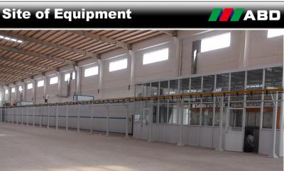China ABD Automated Powder Coating Line 10-50KW with 400kg Capacity for Metal Surface Treatment for sale