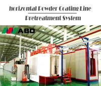 China Small Galvanizing Horizontal Powder Coating Line with 295m Chain Length and 200kg Hanger Capacity - ISO9001 Certified for sale