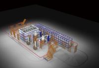 China PLC Controlled Automated Powder Coating Line for Heating Radiators - 295m Chain, 200kg Capacity, 99.5% Powder Recovery for sale