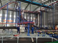 China Polypropylene Automated Powder Coating Line for 6m Steel Pipe with 96-97% Recovery Rate and 23500mm Curing Oven for sale