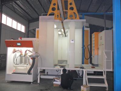 China Customized Automatic Powder Coating Line with 295m Chain System, 200kg Capacity and 99.5% Powder Recovery for sale
