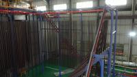 China Automatic Vertical Powder Coating Line with 295m Chain System and 200kg Capacity - CE Certified Fast Color Change for sale
