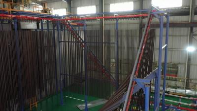China Automatic Vertical Powder Coating Line with 295m Chain System and 200kg Capacity - CE Certified Fast Color Change for sale