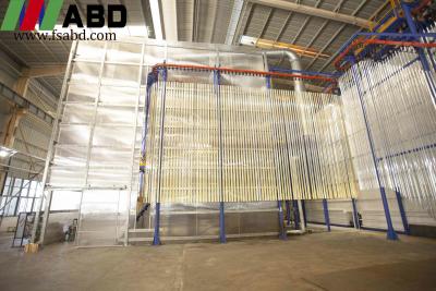 China Cold Steel Powder Coating Spray Booth Cabin 220V 380V with Centrifugal Fan Recovery System for sale