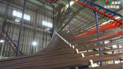 China Custom PLC Color Coating Line for Aluminum Profiles - 2500×800×2000mm Capacity, 200kg/Hanger Load for sale