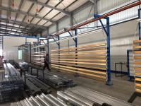 China SUS304 Electrostatic Horizontal Powder Coating Line 380V 220V with 295m Chain and 200kg Capacity for sale