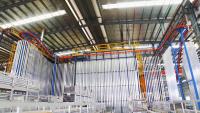 China Aluminium Alloy Profile Vertical Powder Coating Line 3kw Multi Color for sale