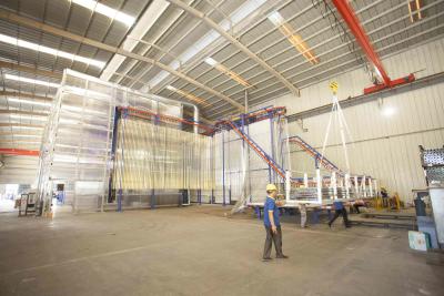 China Customized Fully Automatic Vertical Powder Coating Line LPG Heating 1200mm/min for sale