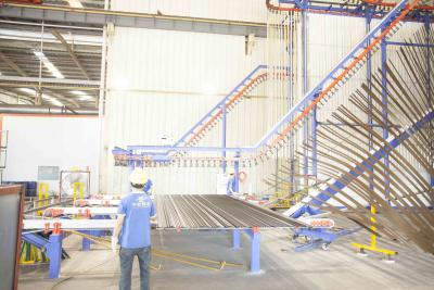 China PLC Powder Color Coating Line for Aluminum Profiles - 670 Tons/Month Capacity, CE Certified Industrial Equipment for sale