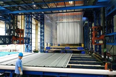 China LPG Heating Vertical Anodizing Production Line for Aluminum Profiles - 6000mm Length, 3100 Tons Monthly Capacity for sale
