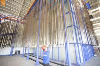 China Customized Voltage Vertical Powder Coating Line natural gas Heating for sale