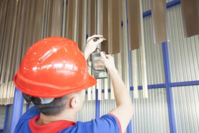 China Vertical Powder Coating Line for Aluminum Profiles 380V 60Hz SUS Metal Substrate for sale