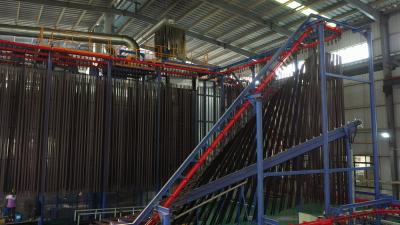 China Automatic Powder Coating Line for Aluminum Profiles - 7000mm Length Capacity, 670 Tons Monthly Output, CE Certified for sale