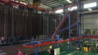China Vertical Powder Coating Line 2000T/M Automatic Electrostatic System with PLC Control for sale