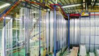 China 380V 50Hz PLC LPG Heating Powder Coating Line for Aluminum Profiles - 7000mm Length, 1.68 Tons/Hour Capacity for sale
