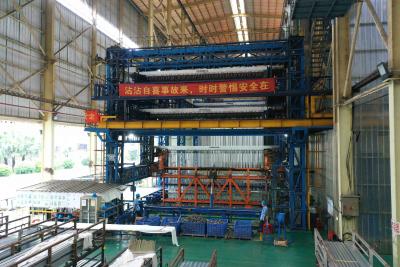 China Vertical Anodizing Electrophoresis Production Line - 7500T/Month Capacity with ±2mm Precision Automation for sale
