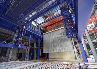 China Full-Automatic Vertical Anodizing Production Line for Aluminum Profiles - 5000 Tons Monthly Capacity with 380V Power for sale