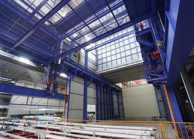 China Vertical Anodizing Production Line for Aluminum Profiles - 6,000mm Length Capacity, 135 A/m² Current Density, 3,100+ Tons Monthly Output for sale