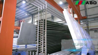 China Full-Automatic Vertical Anodizing Production Line for Aluminum Profiles - 6,000mm Length, 3,100 Tons Monthly Capacity for sale