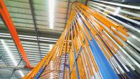 China CE Certified Automatic Vertical Powder Coating Line for Aluminum Profiles 7m Length 380V for sale