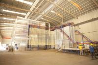 China SUS 304 Vertical Powder Coating Line for Aluminum Profiles - 7000mm Length, 670 Tons Monthly Capacity for sale