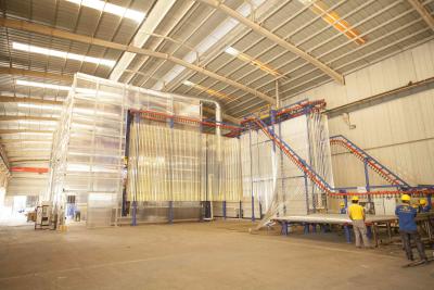 China SUS 304 Vertical Powder Coating Line for Aluminum Profiles - 7000mm Length, 670 Tons Monthly Capacity for sale