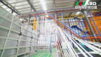 China Gas Heating PLC Vertical Powder Production Line Equipment Customized Voltage 380V 50Hz for Aluminium Profiles for sale