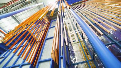 China Automatic Electrostatic Powder Coating Production Line 380V 50Hz for Aluminum Profiles for sale