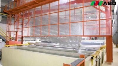 China Automatic Vertical Powder Coating Line for Aluminium Profiles 380V 60Hz CE Certified for sale