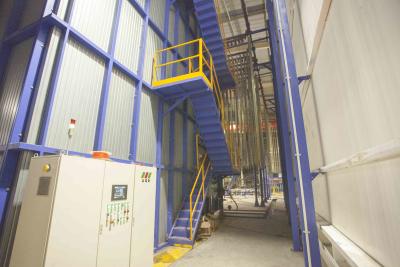China Vertical Powder Coating Line for Aluminum Profiles 380V 50Hz Custom Voltage for sale