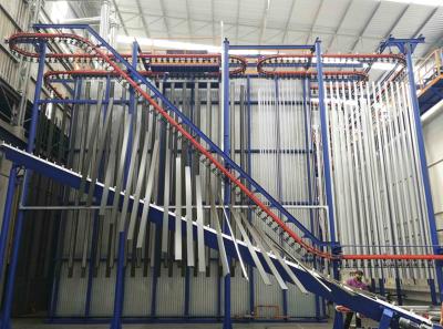 China Vertical Powder Coating Line SUS Metal PP Spray Booth for Aluminum Profiles 3000-8000mm for sale