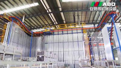 China PLC Vertical Powder Coating Line With CE Certification Surface Treatment Equipment for sale