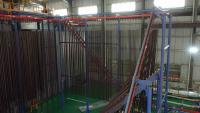 China CE Certified Automatic Vertical Powder Coating Line for Aluminum Profiles 380V 50Hz for sale
