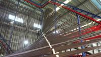 China Vertical Aluminum Profile Powder Coating Production Line 1200mm/min 670 Tons/Month for sale